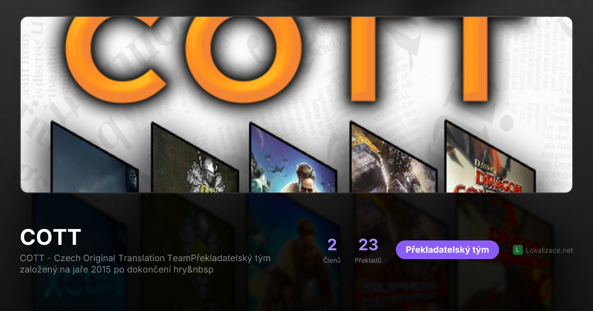 COTT - Překladatelský tým | Lokalizace.net