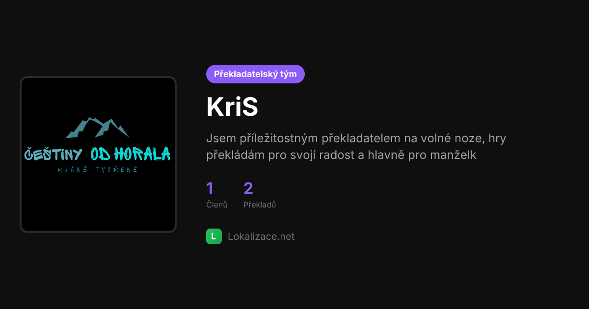 KriS - Překladatelský tým | Lokalizace.net